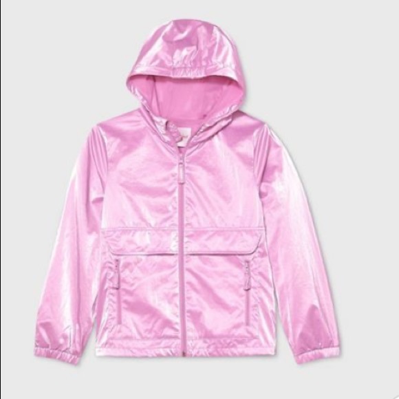 Cat & Jack | Jackets & Coats | Rose Gold Pink Metallic Kids Jacket ...